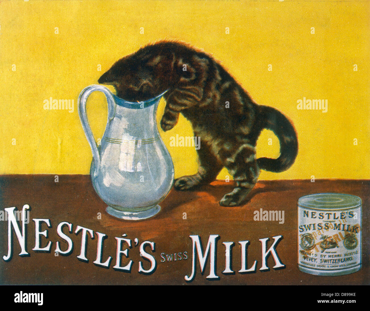 Advert Nestles Milk Stock Photo - Alamy