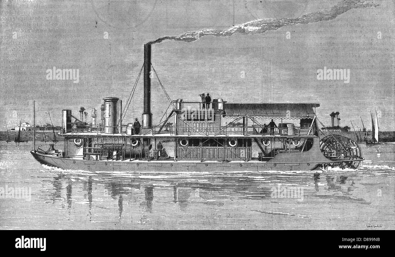 Stern of paddle steamer Black and White Stock Photos & Images - Alamy