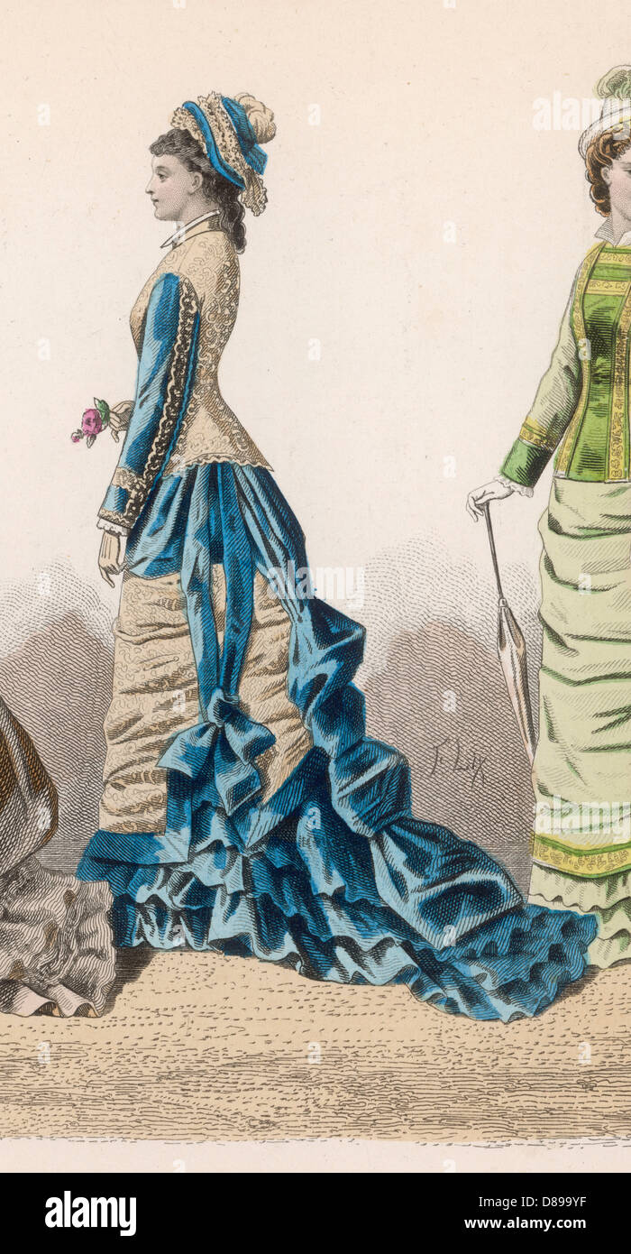 History of Fashion 1876 Stock Photo - Alamy