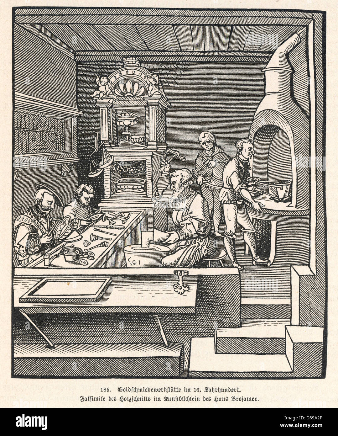 German Goldsmiths - 16th century Stock Photo - Alamy