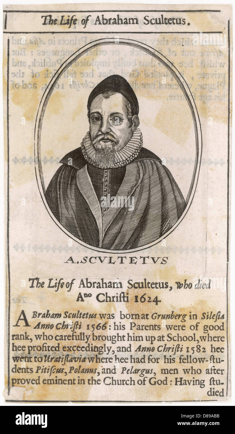 Abraham scultetus hi-res stock photography and images - Alamy