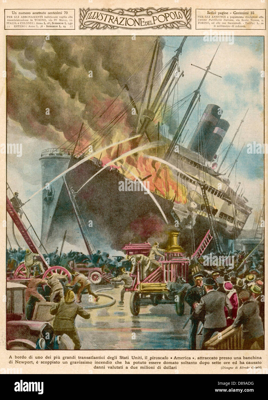 'AMERICA' ON FIRE 1926 Stock Photo - Alamy