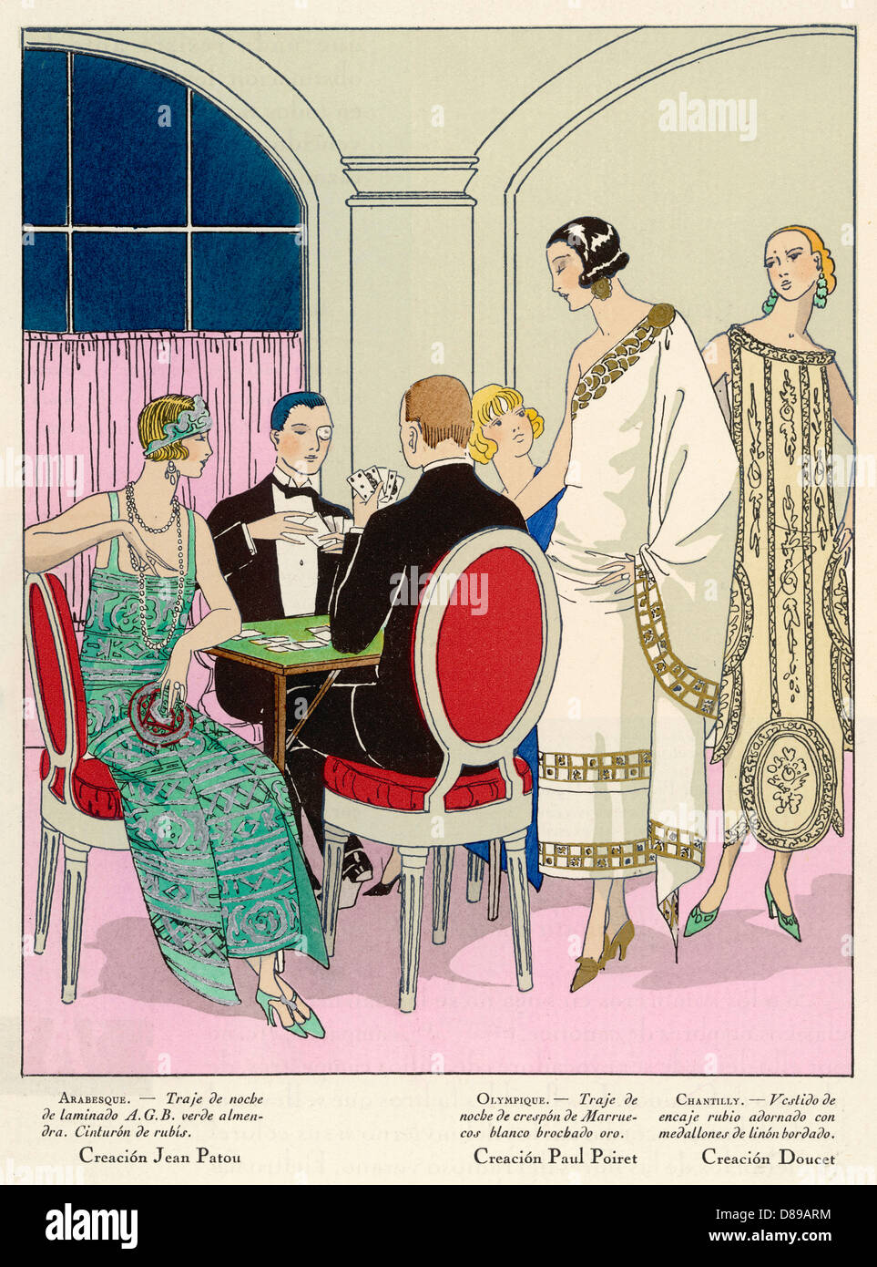 Ladies playing cards hi-res stock photography and images - Alamy