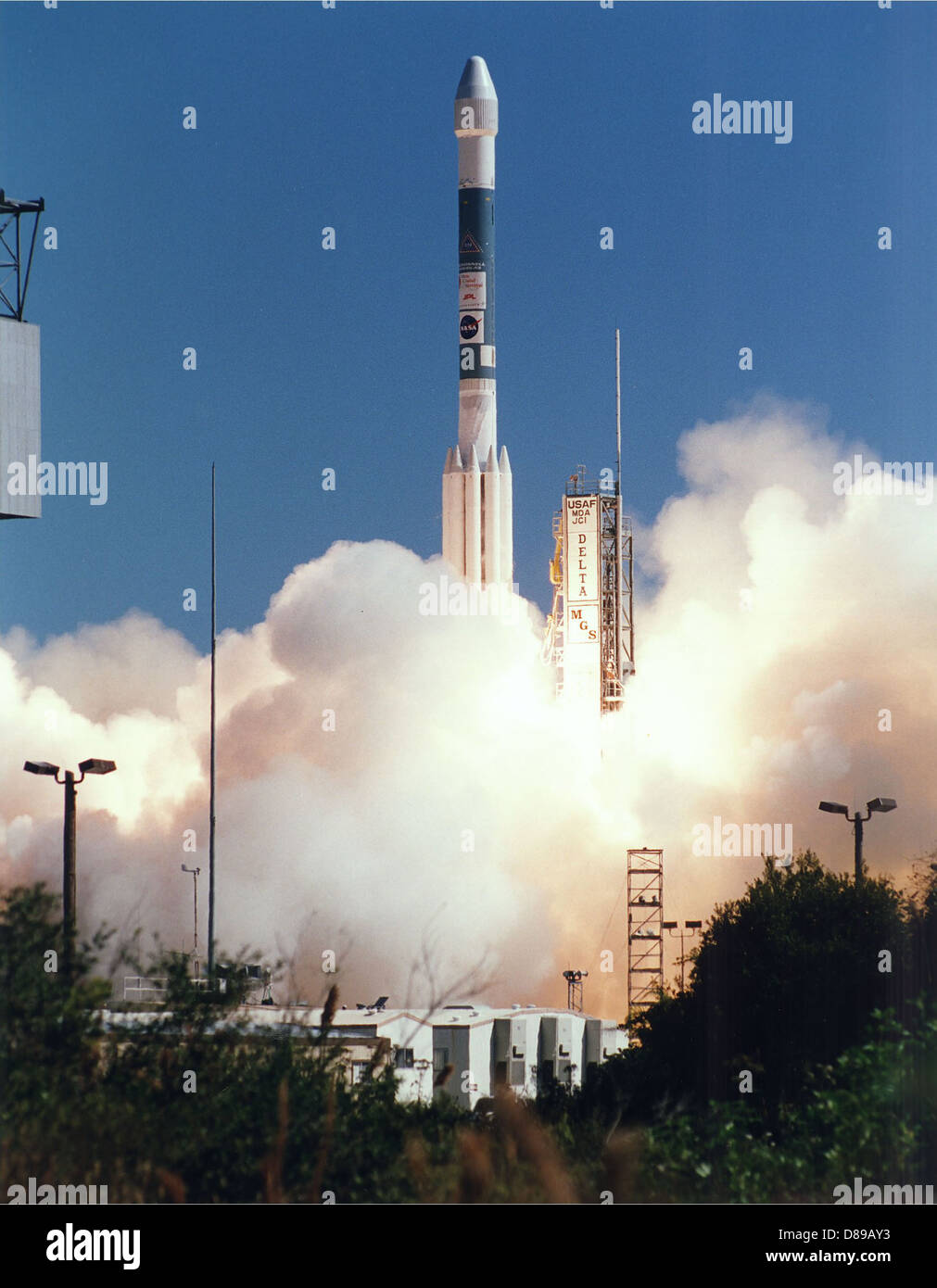 The Delta II 7925 rocket launched the Mars Global Surveyor mission, a ...