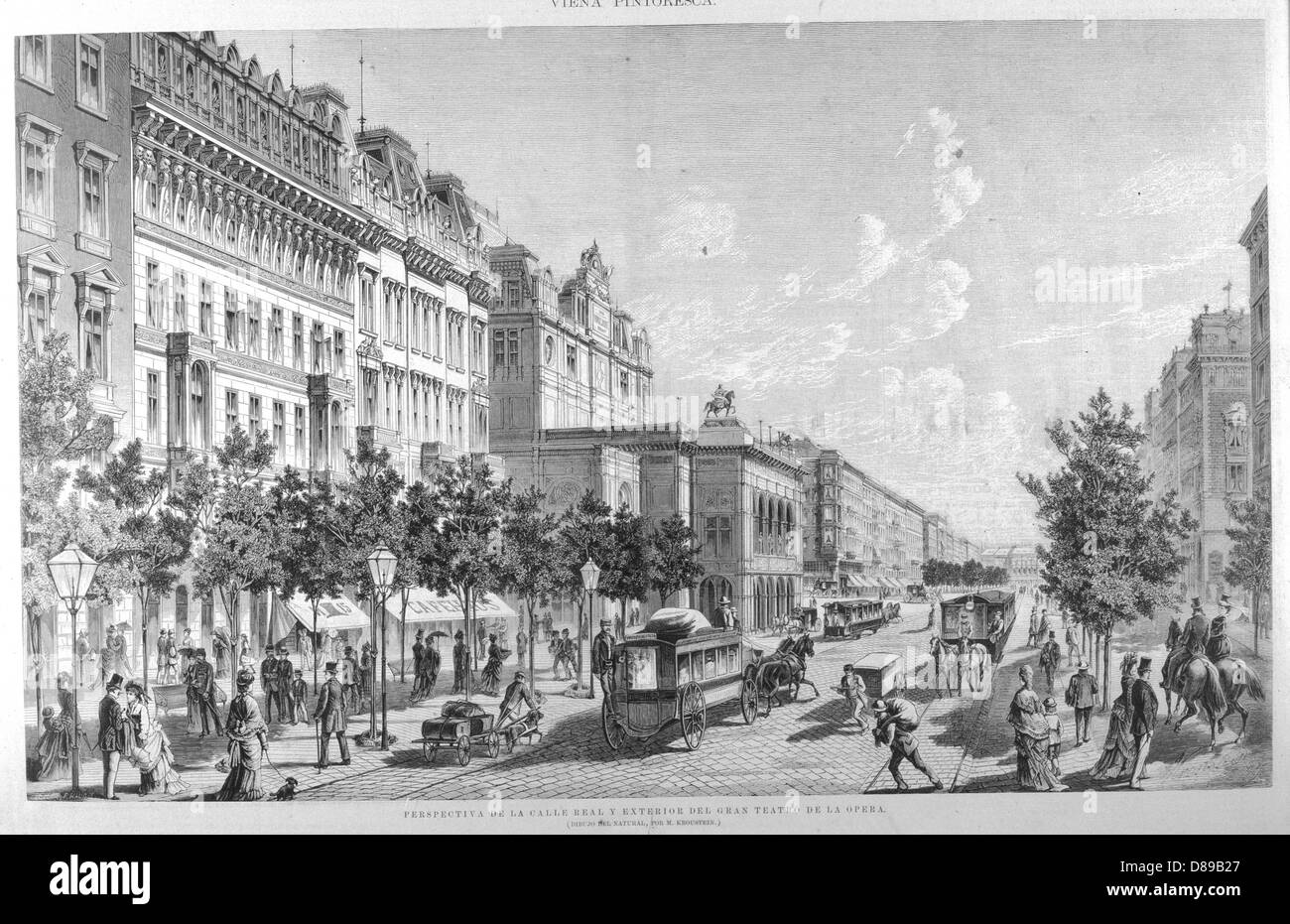 Austria vienna street scene Black and White Stock Photos & Images - Alamy