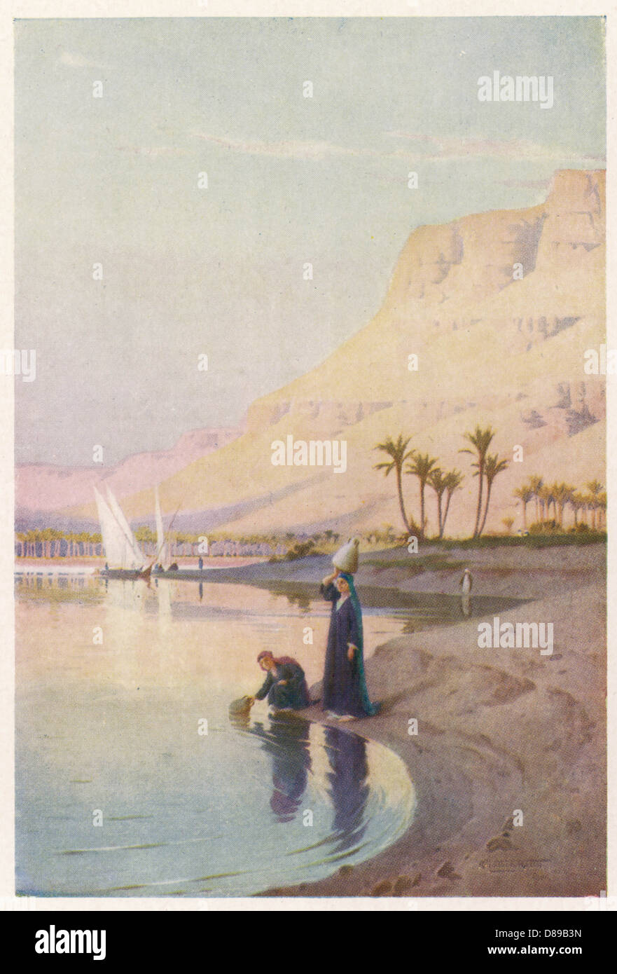 EGYPTIAN RIVER SCENE Stock Photo - Alamy