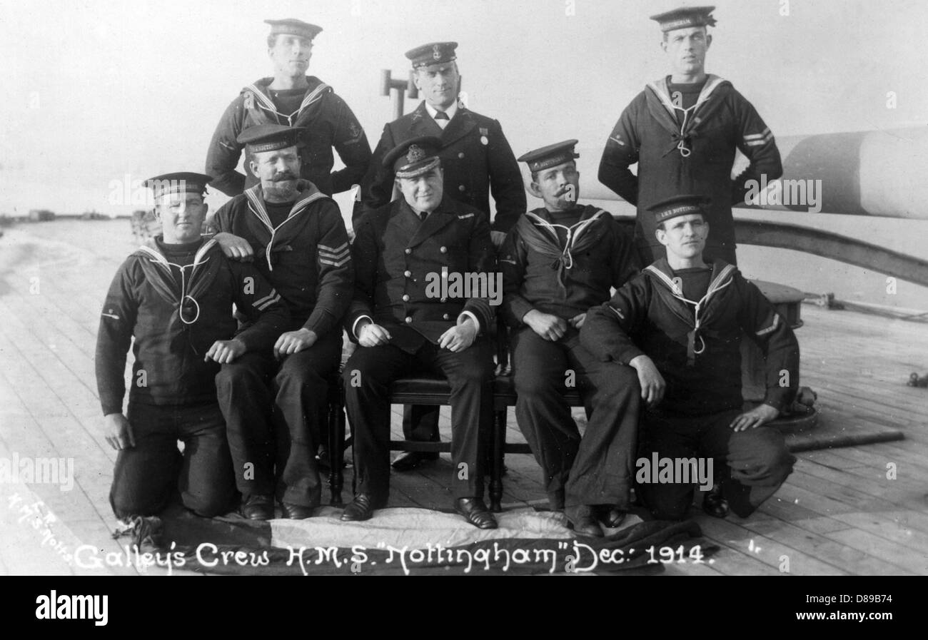 Galley Crew 1914 Stock Photo - Alamy