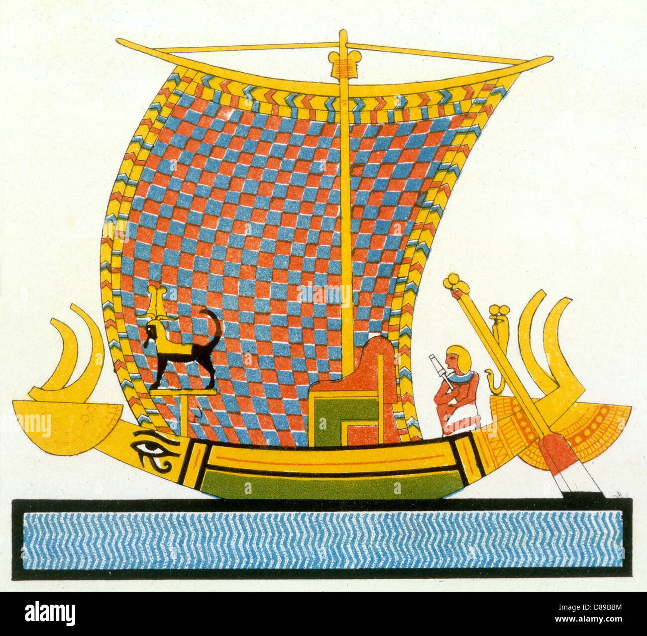 Ancient Egyptian Galley Stock Photo - Alamy