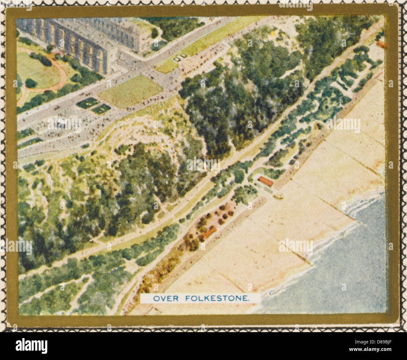 FOLKESTONE FROM ABOVE Stock Photo - Alamy