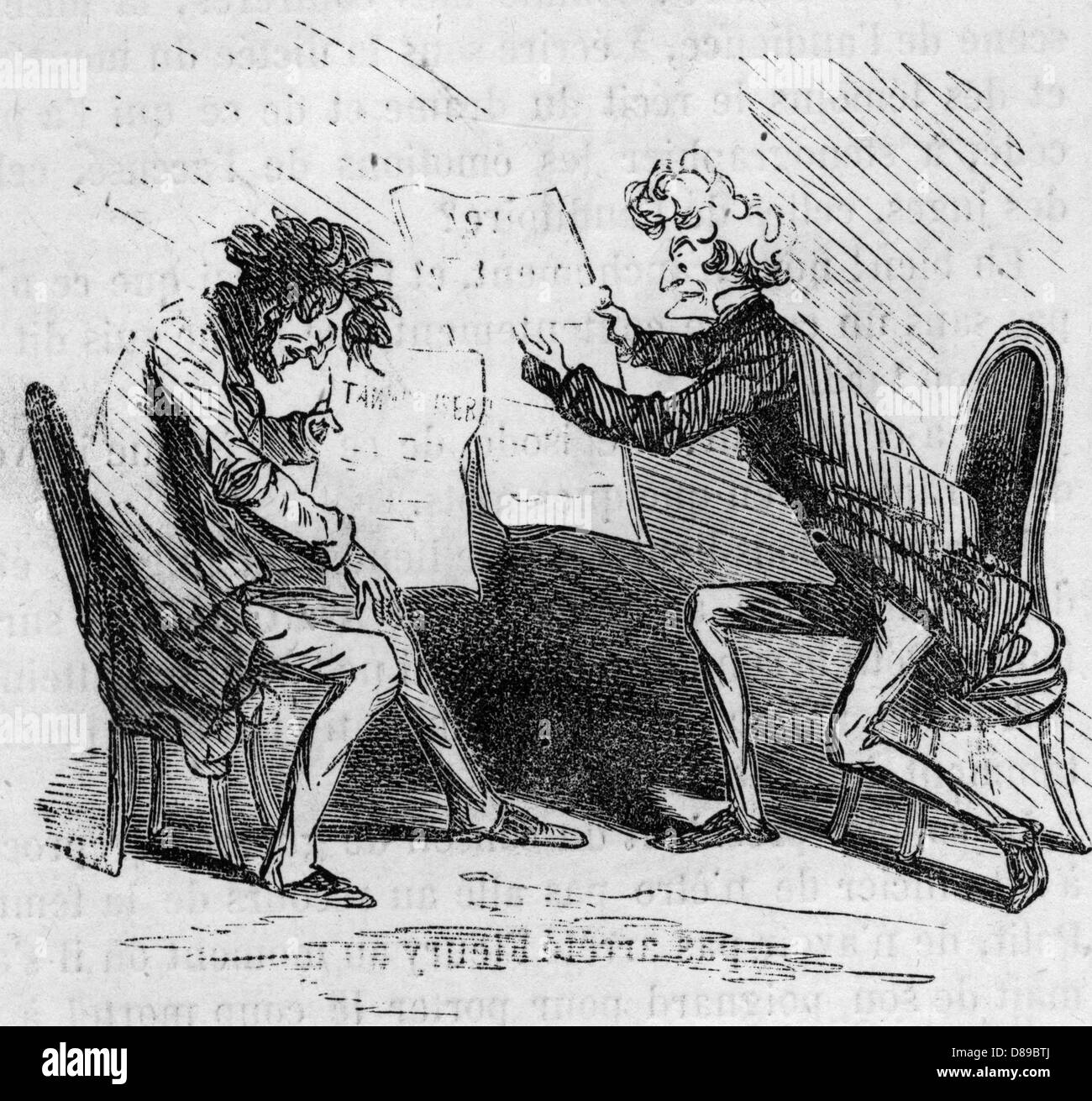 Berlioz and Wagner cartoon Stock Photo - Alamy