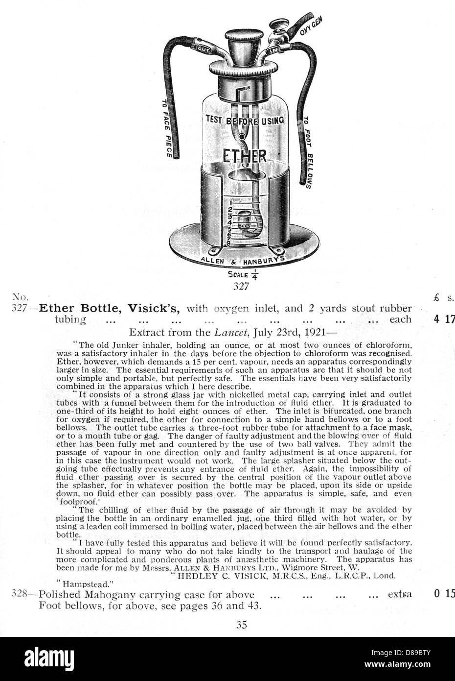 Ether bottle hi-res stock photography and images - Alamy