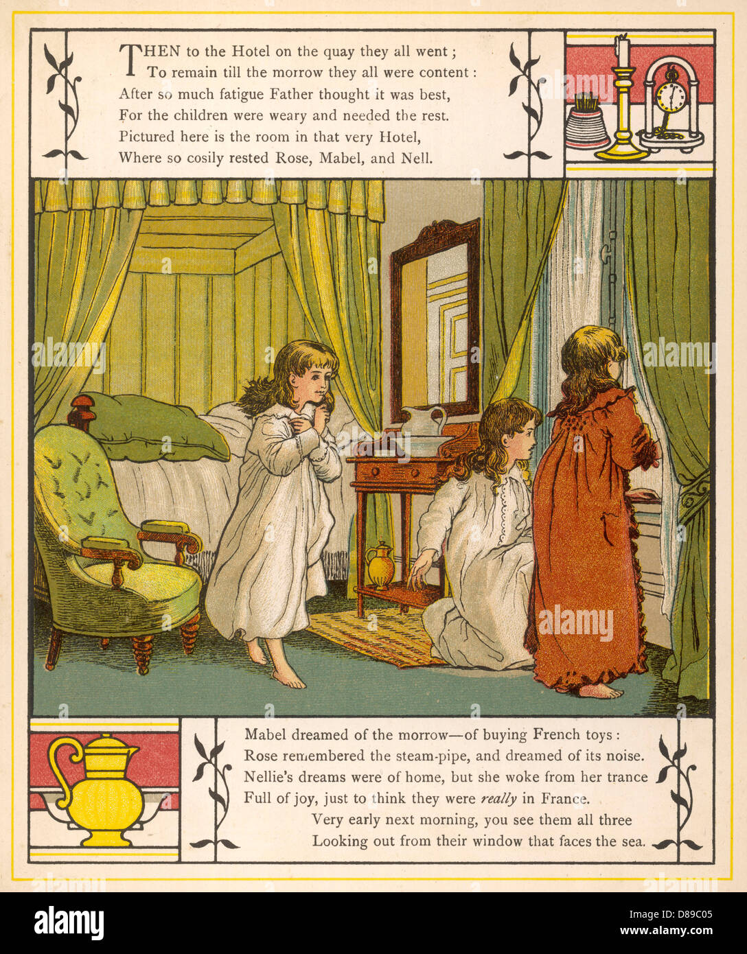 Children in Hotel Room Stock Photo - Alamy