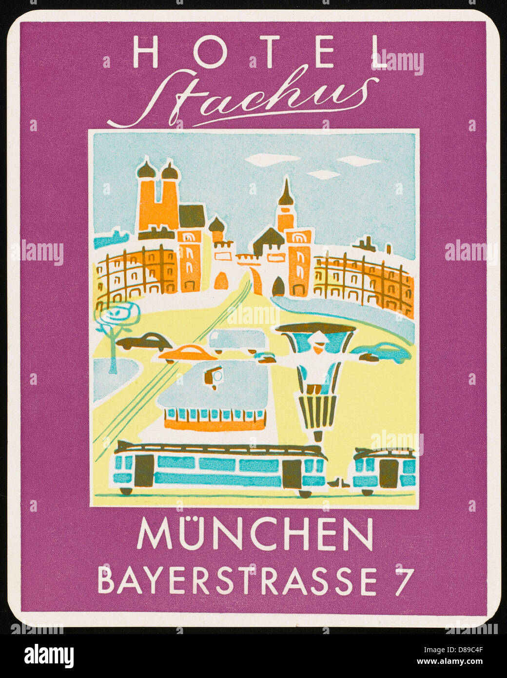 LABEL, STACHUS, MUNCHEN Stock Photo - Alamy
