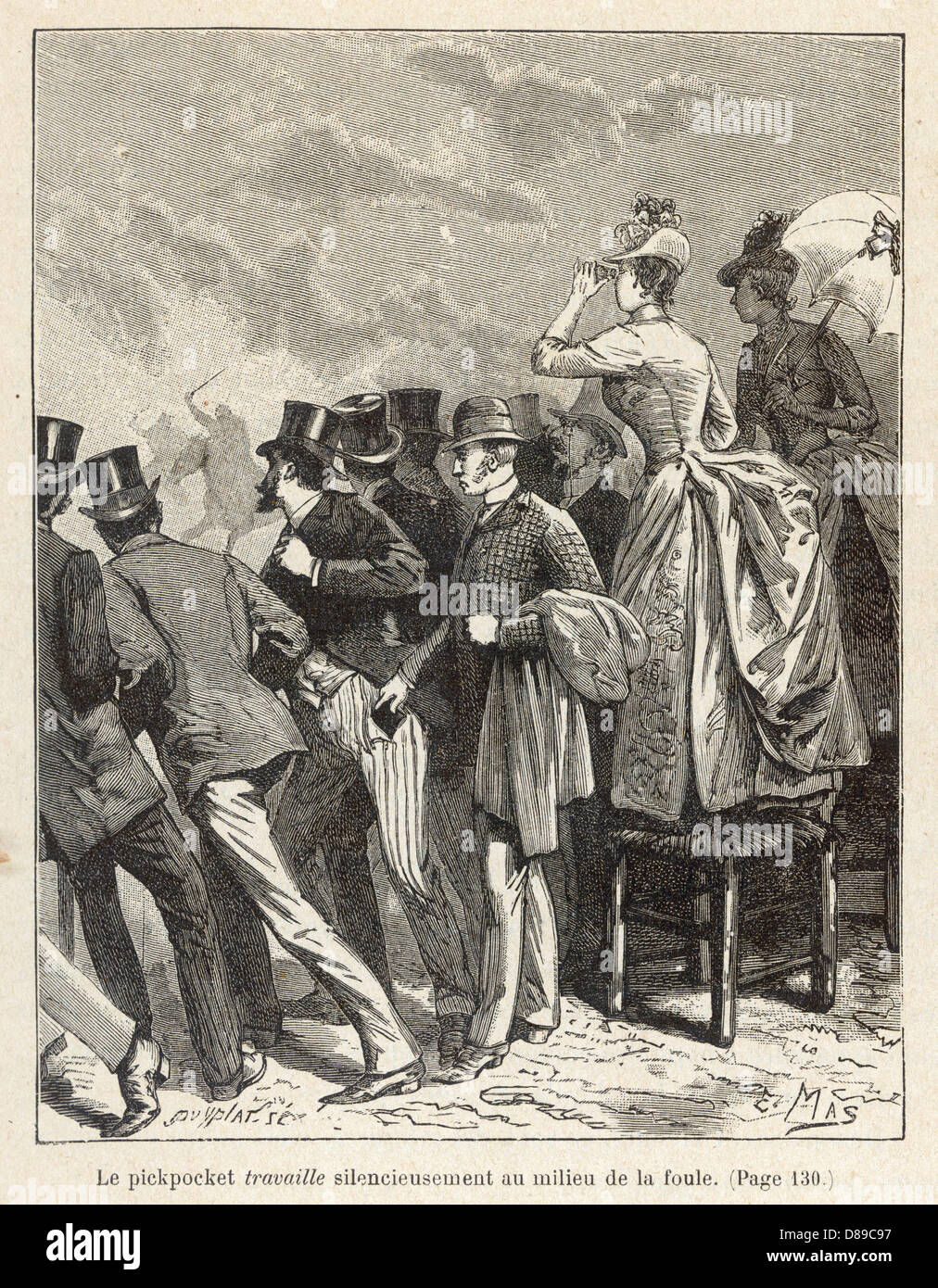 PICKPOCKET AT RACES/C19 Stock Photo - Alamy