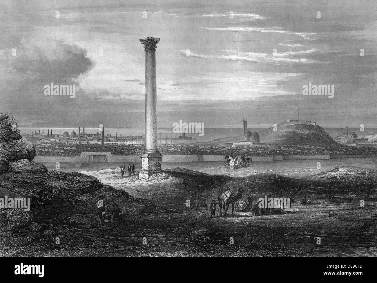 Pillar remains Black and White Stock Photos & Images - Alamy