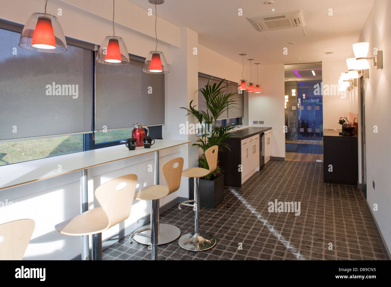 office interior kitchen staff room Stock Photo - Alamy
