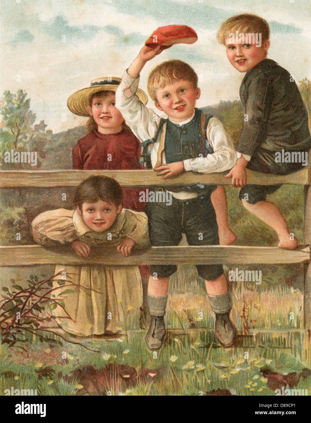 Country Children - Trains Stock Photo - Alamy