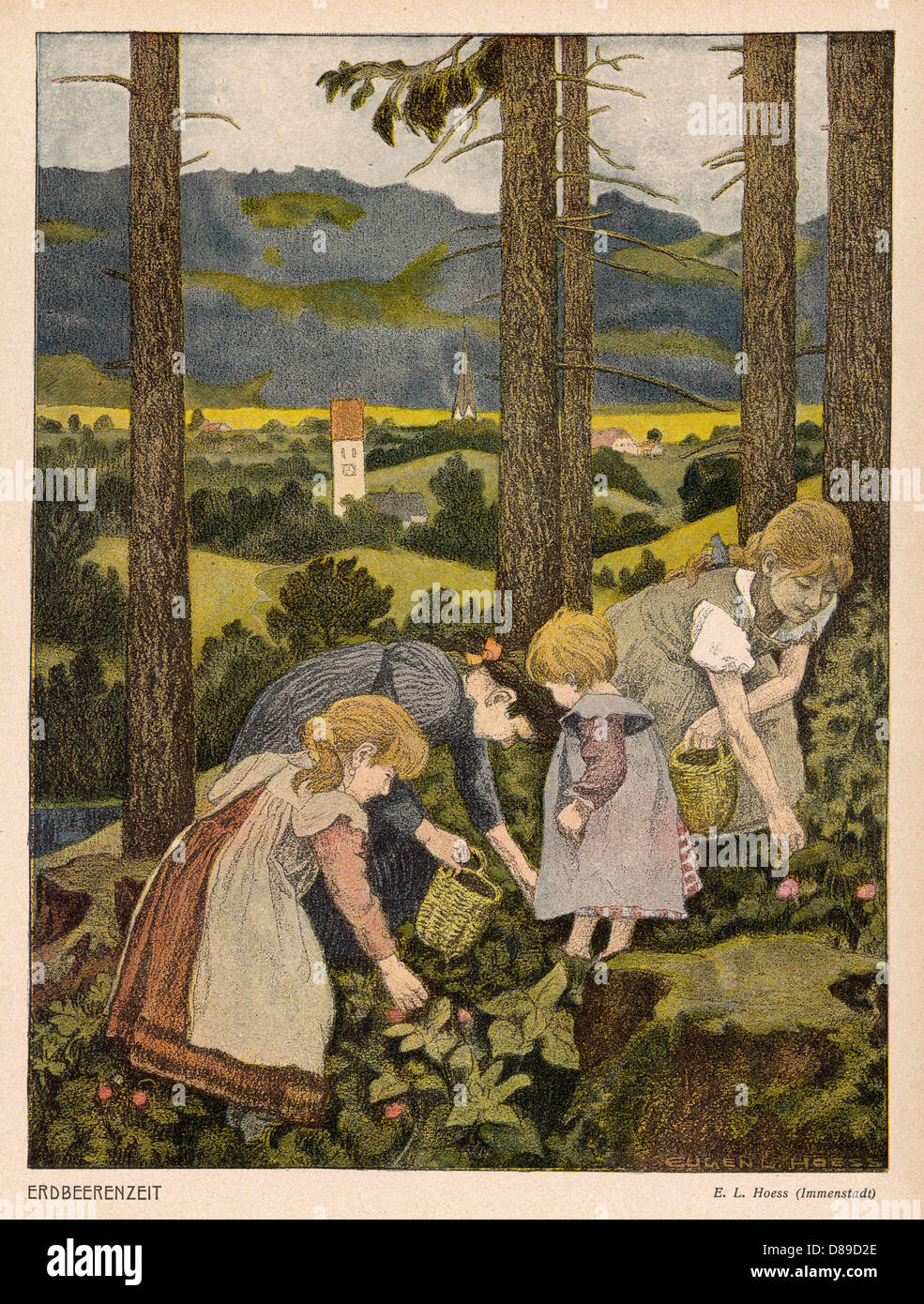 CHILDREN PICK STRAWBS Stock Photo - Alamy