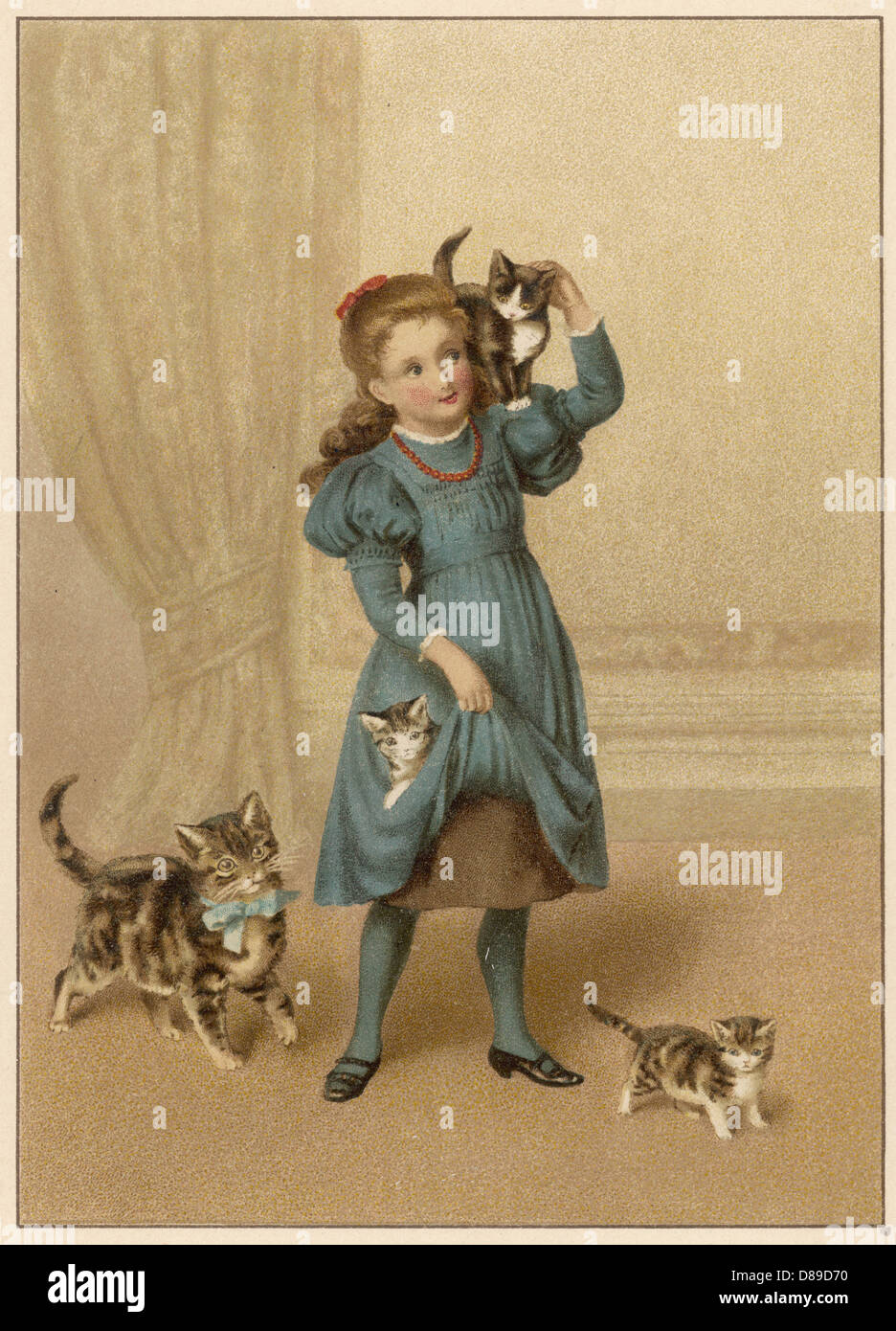 GIRL WITH LOTS OF KITS Stock Photo - Alamy