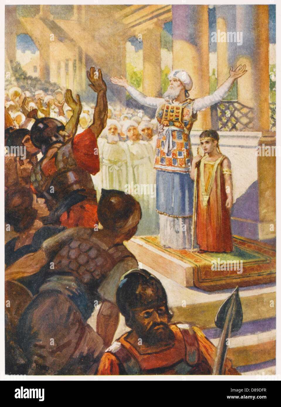 JOASH CROWNED KING Stock Photo - Alamy