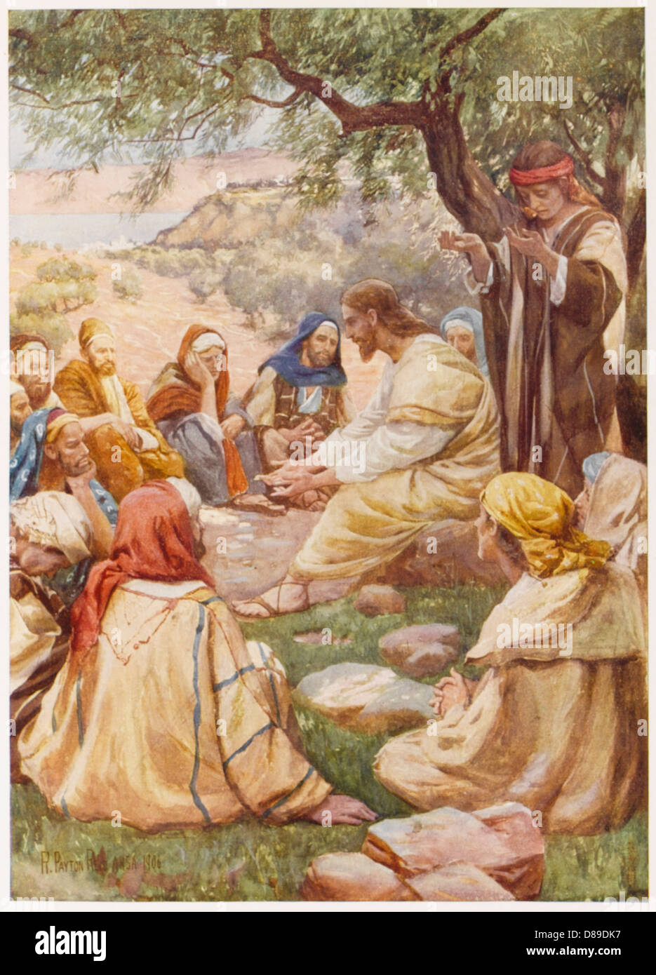 JESUS TEACHES TO PRAY Stock Photo - Alamy