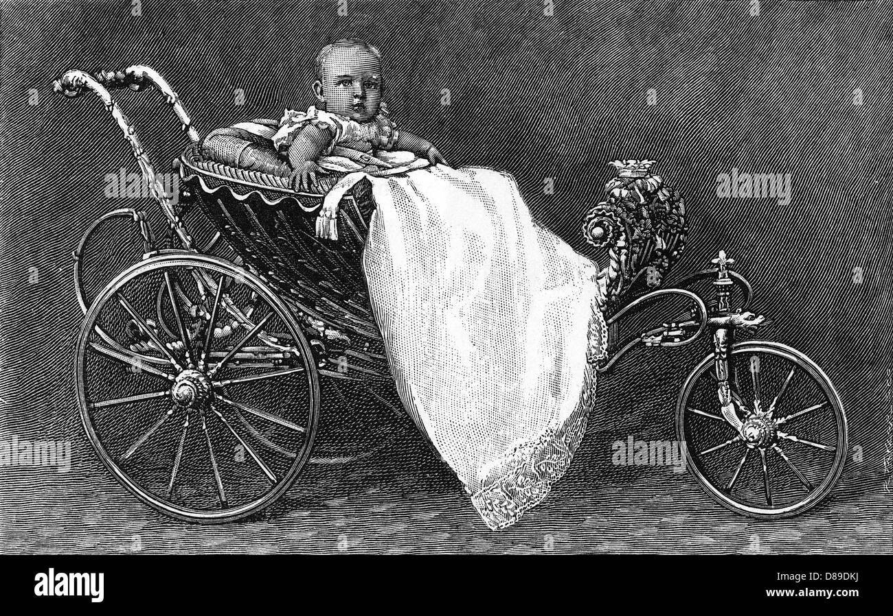 DUKE IN PRAM 1870 Stock Photo - Alamy
