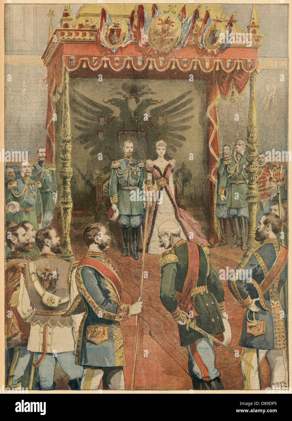 SOCIAL/NEW YEAR 1897 Stock Photo - Alamy