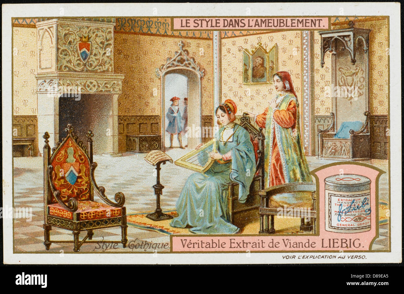 Gothic Medieval Room Stock Photo - Alamy