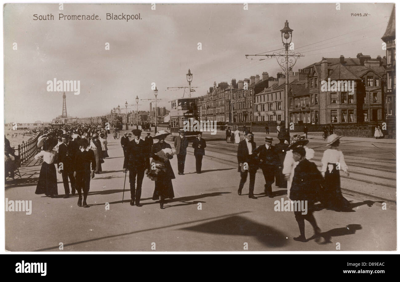 South Prom, Blackpool Stock Photo - Alamy