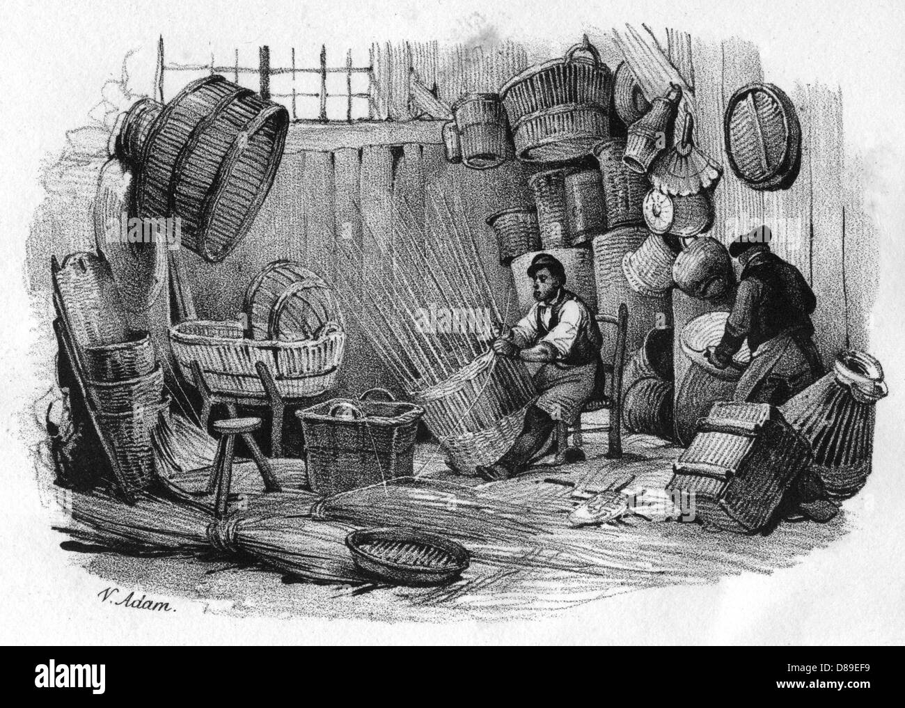 Basket maker Black and White Stock Photos & Images - Alamy