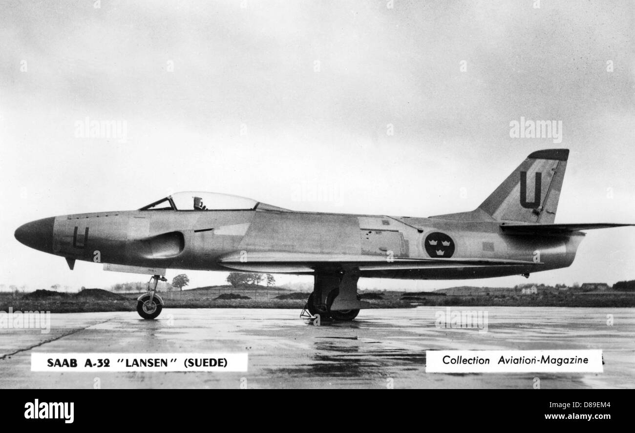 Saab jet Black and White Stock Photos & Images - Alamy