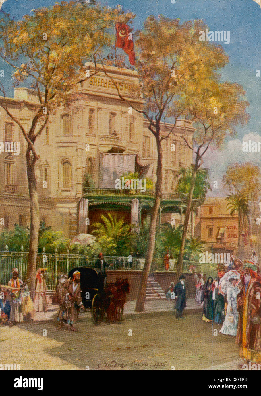 Shepheard hotel cairo hi-res stock photography and images - Alamy