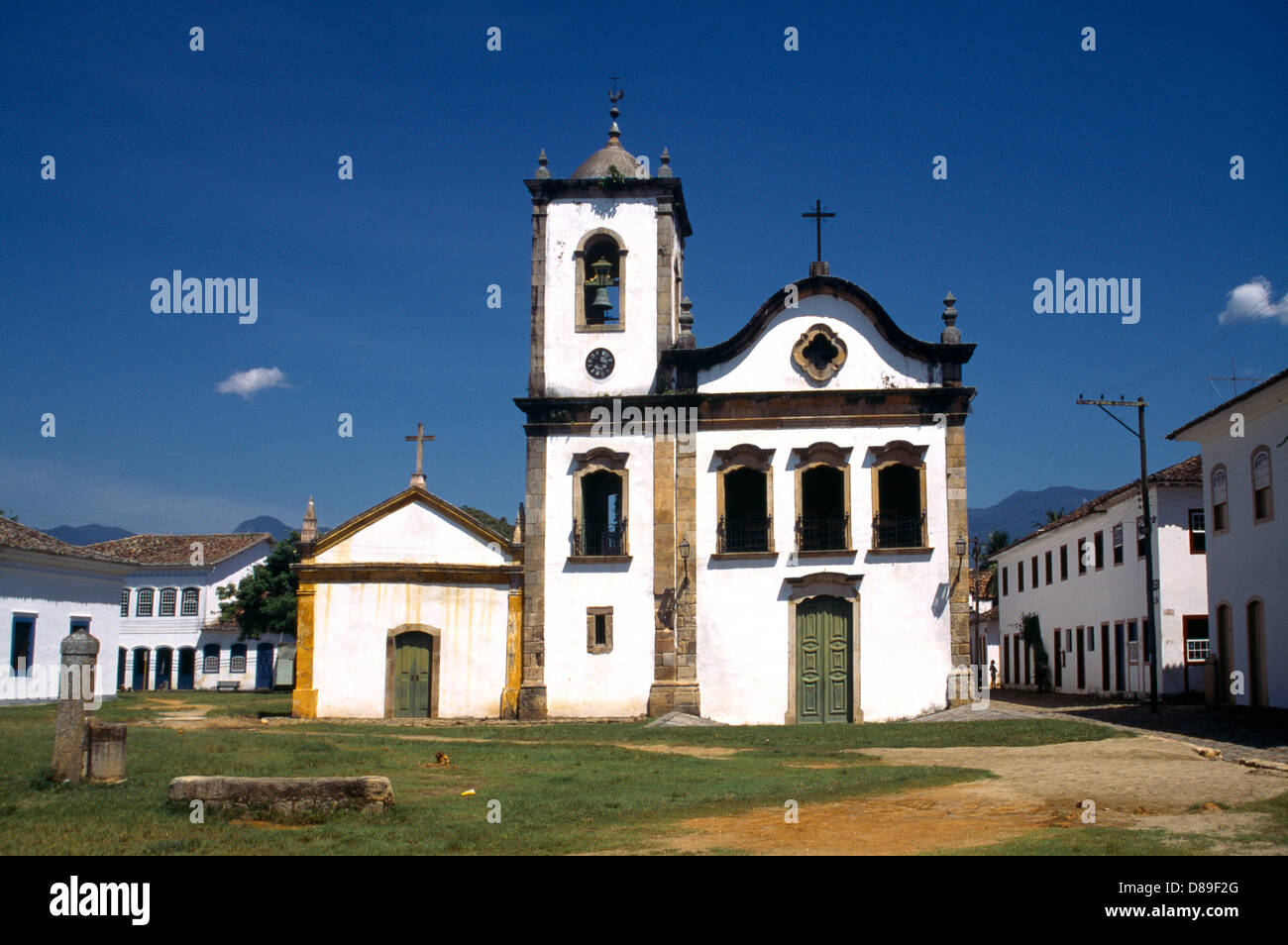 Parati Brazil Santa Rita Church Exterior Stock Photo - Alamy