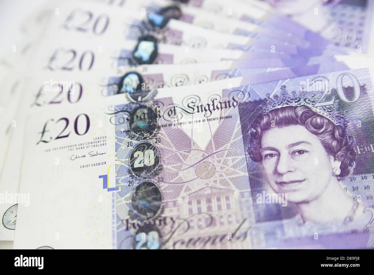 British pound stack notes hi-res stock photography and images - Alamy