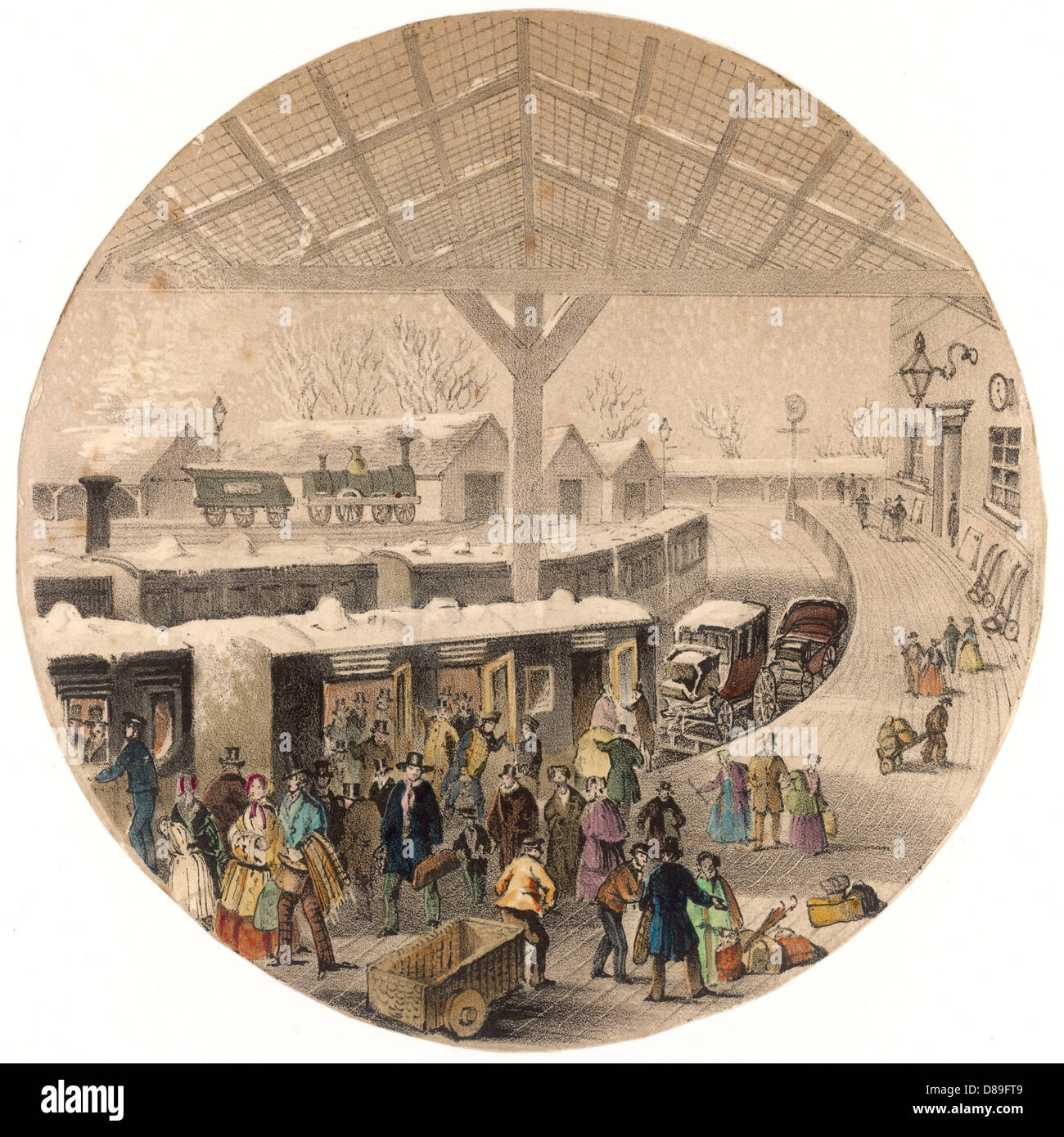 Station in Winter Stock Photo - Alamy