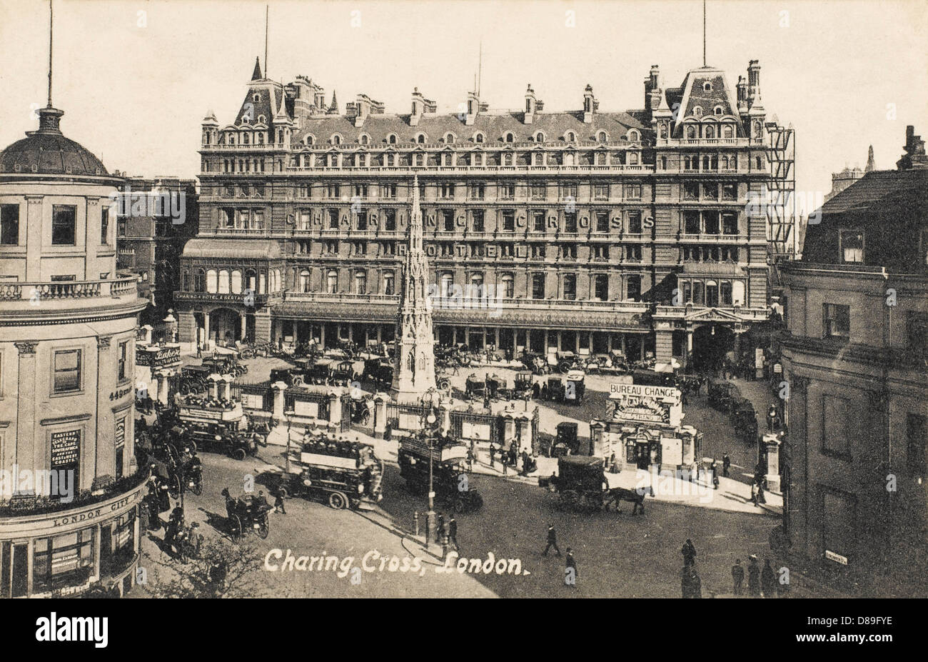 The strand london charing cross station hi-res stock photography and ...