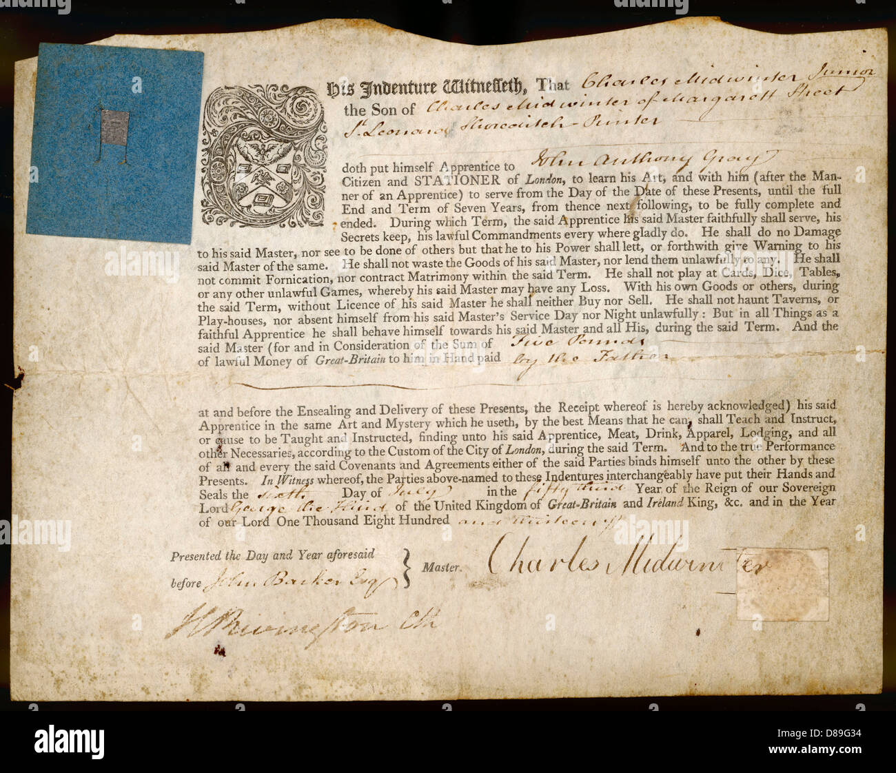 Indenture Document High Resolution Stock Photography and Images - Alamy