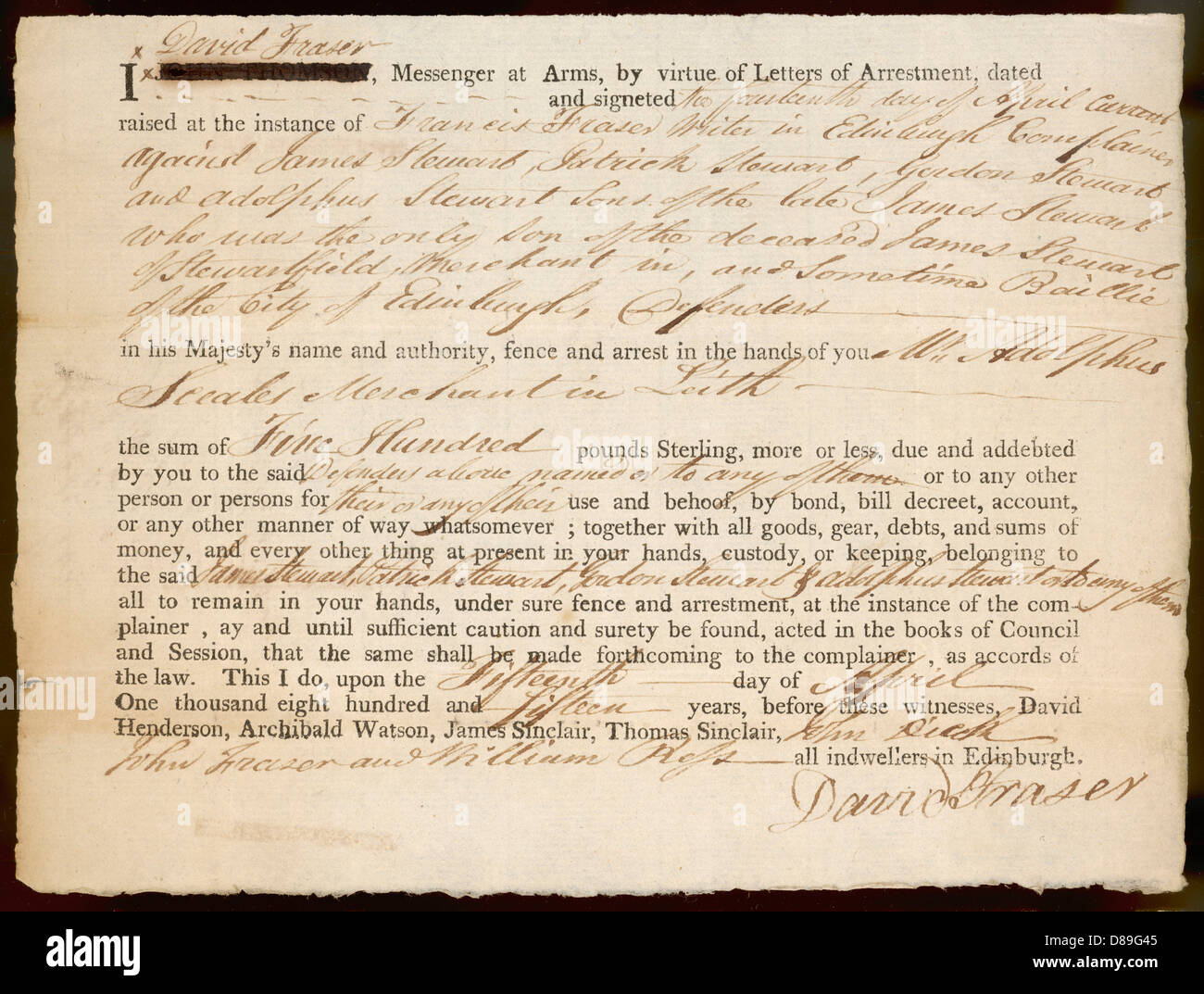 LETTER OF ATTESTMENT Stock Photo - Alamy