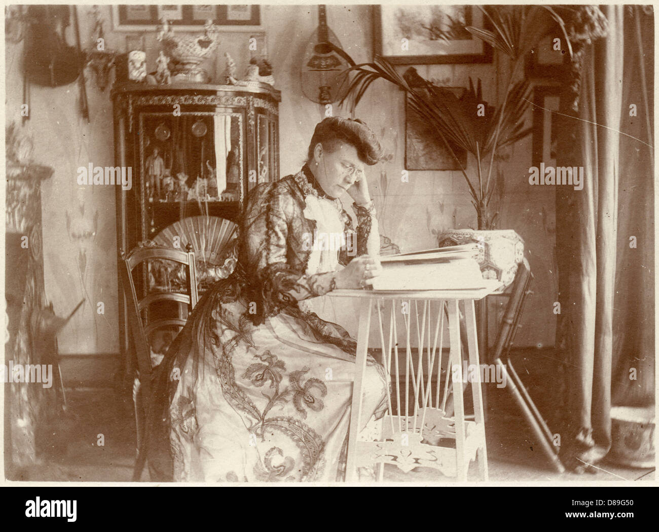 French Domestic Scene Stock Photo - Alamy