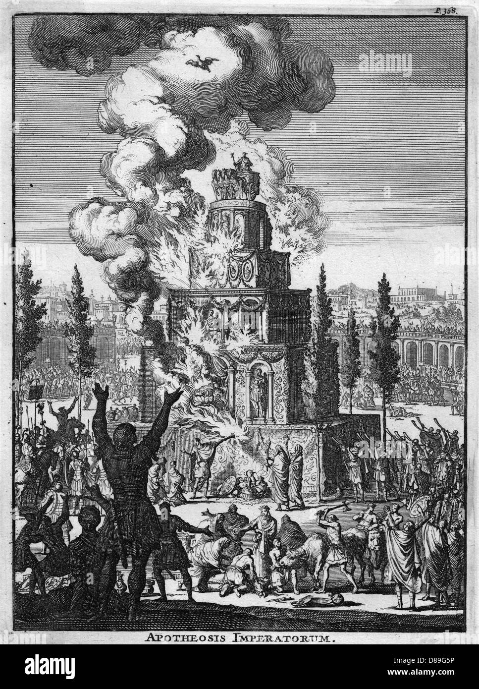 His funeral pyre Black and White Stock Photos & Images - Alamy