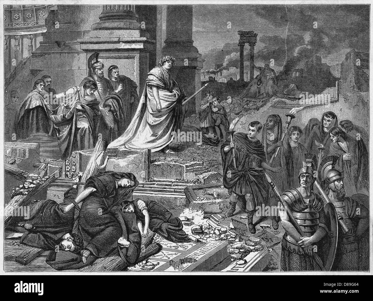 Rome nero fire Black and White Stock Photos & Images - Alamy