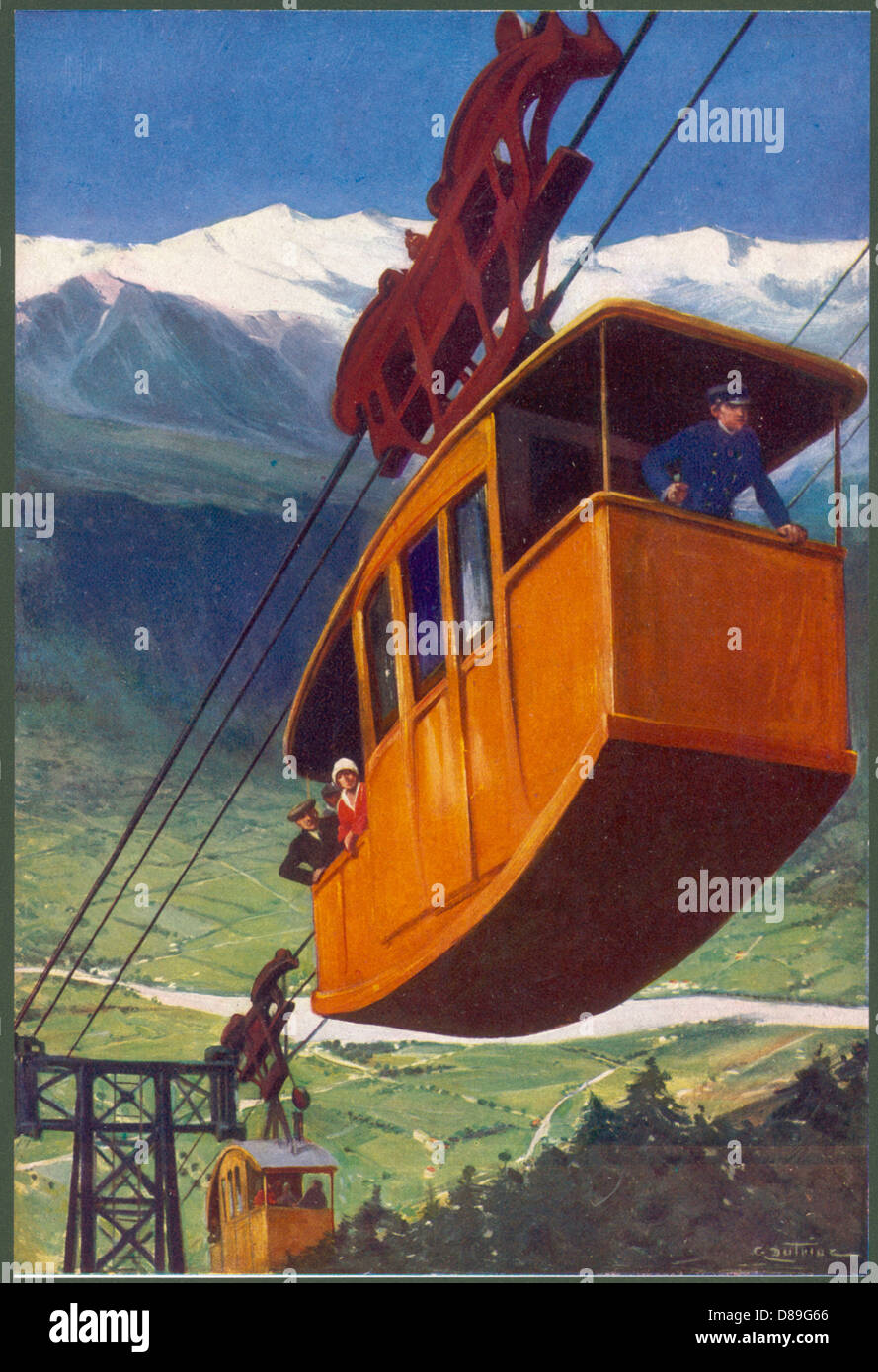 CABLE CAR, FRANCE Stock Photo - Alamy