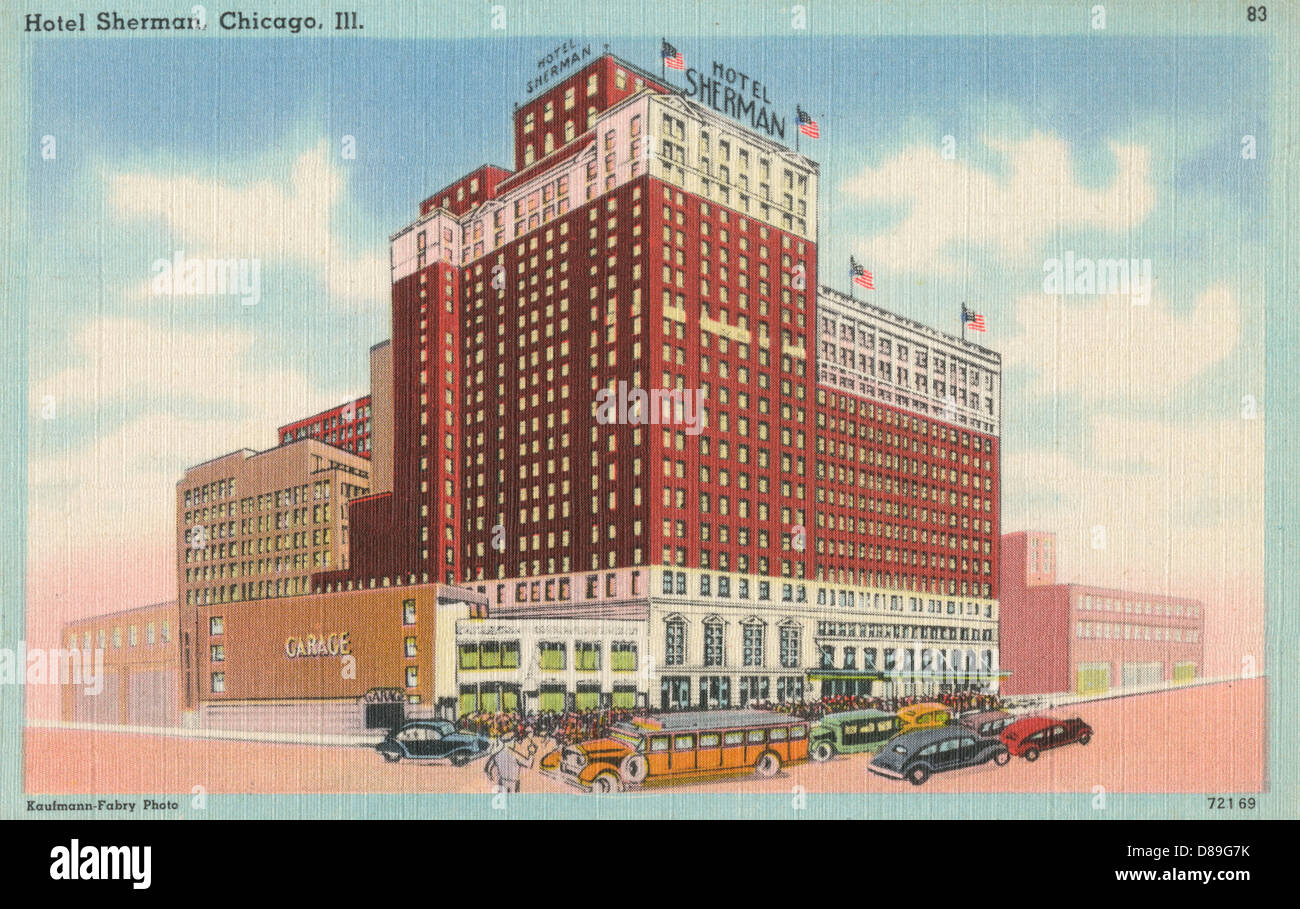 Sherman Hotel Chicago Stock Photo - Alamy