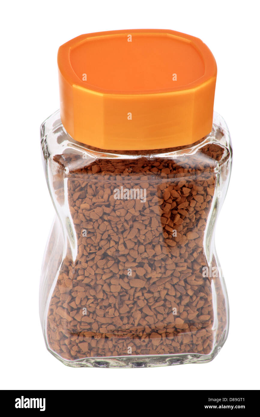 jar of instant coffee isolated Stock Photo - Alamy