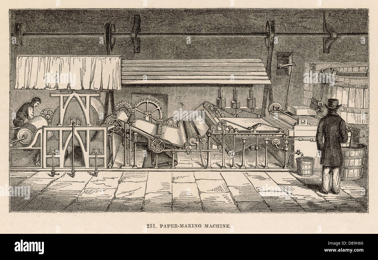 Paper Making Machine Stock Photo - Alamy