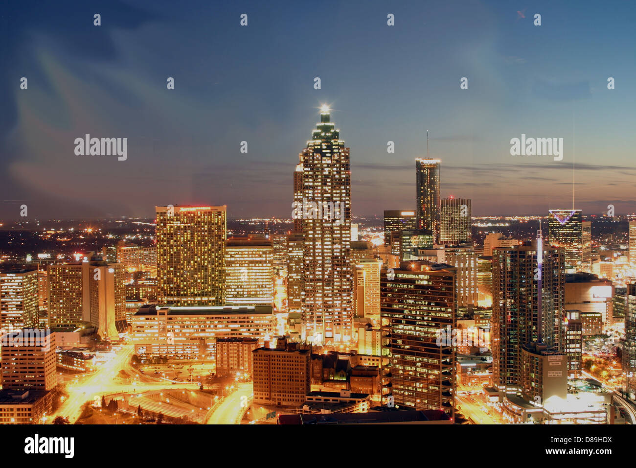 atlanta georgia skyline city buildings skyscrapers Stock Photo - Alamy