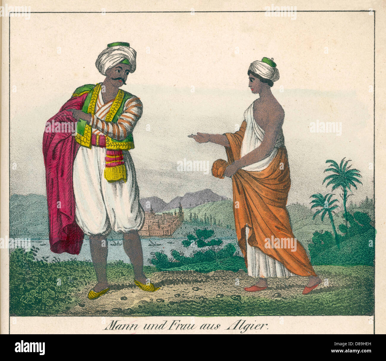 Algerian Man - Woman Stock Photo - Alamy