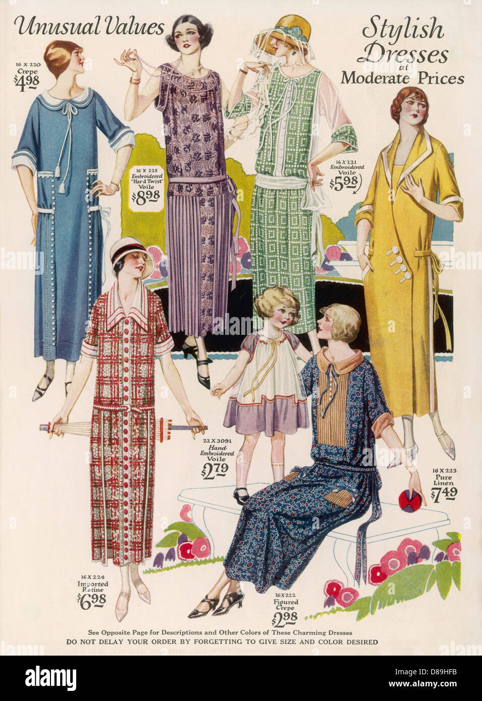 American Fashions 1924 Stock Photo - Alamy