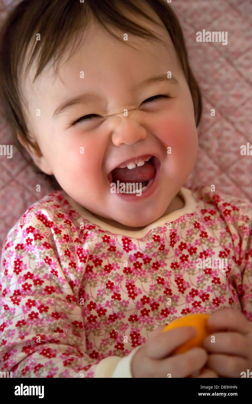 Infant girl making face hi-res stock photography and images - Alamy