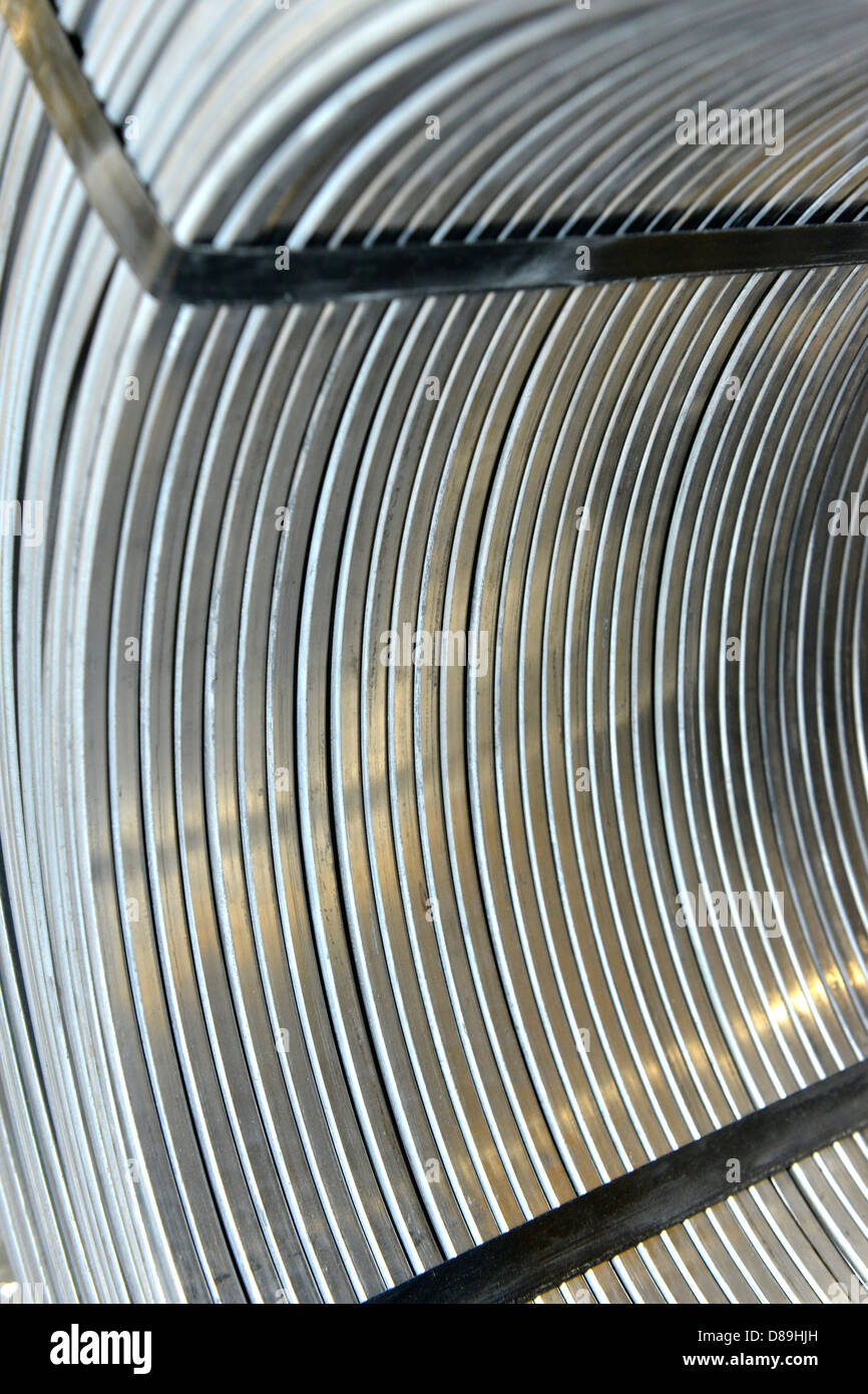 A coil or roll of industrial steel Stock Photo - Alamy